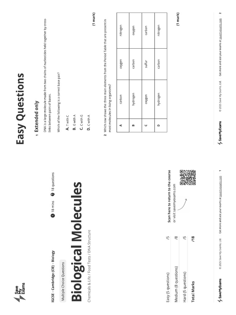 bio ch4 p1 sme | PDF