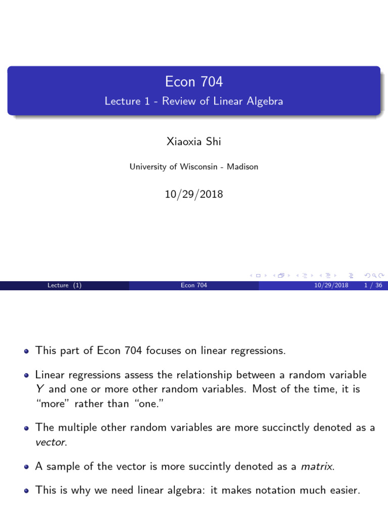 Lecture1 Linear Albegra Review Annotated | PDF | Matrix (Mathematics ... Lecture1 Linear Albegra Review Annotated | PDF | Matrix (Mathematics ...