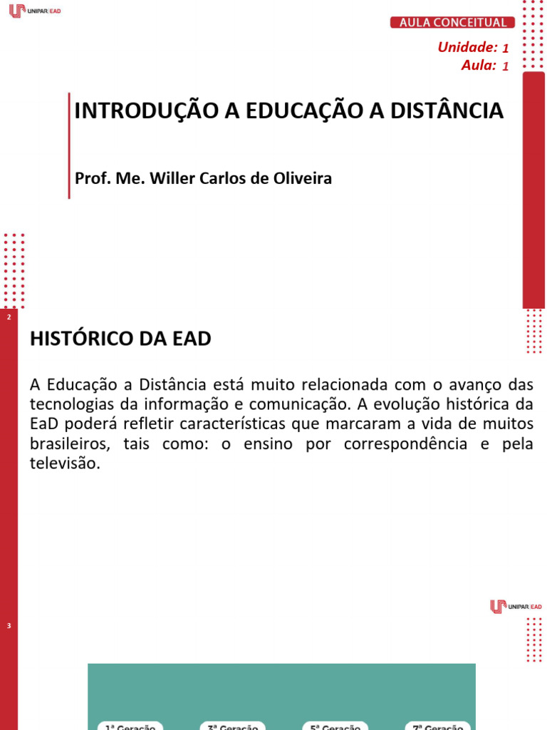 Unidade I | PDF | Educação à distância | Tecnologia da Informação e ...