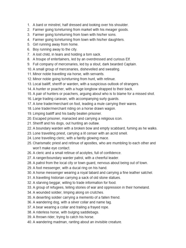 100 Social Encounters On The Road | PDF