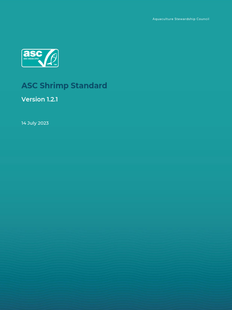 ASC-Shrimp-Standard - v1 2 1 | PDF | Wetland | Biodiversity
