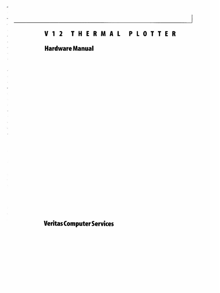 V12 Thermal Plotter | PDF
