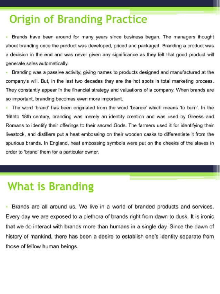 Branding | PDF