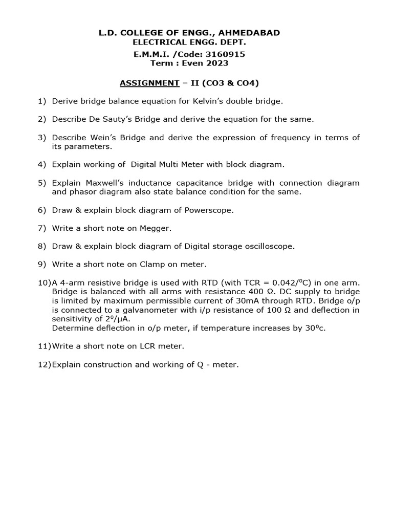 Assignment II 2023 | PDF