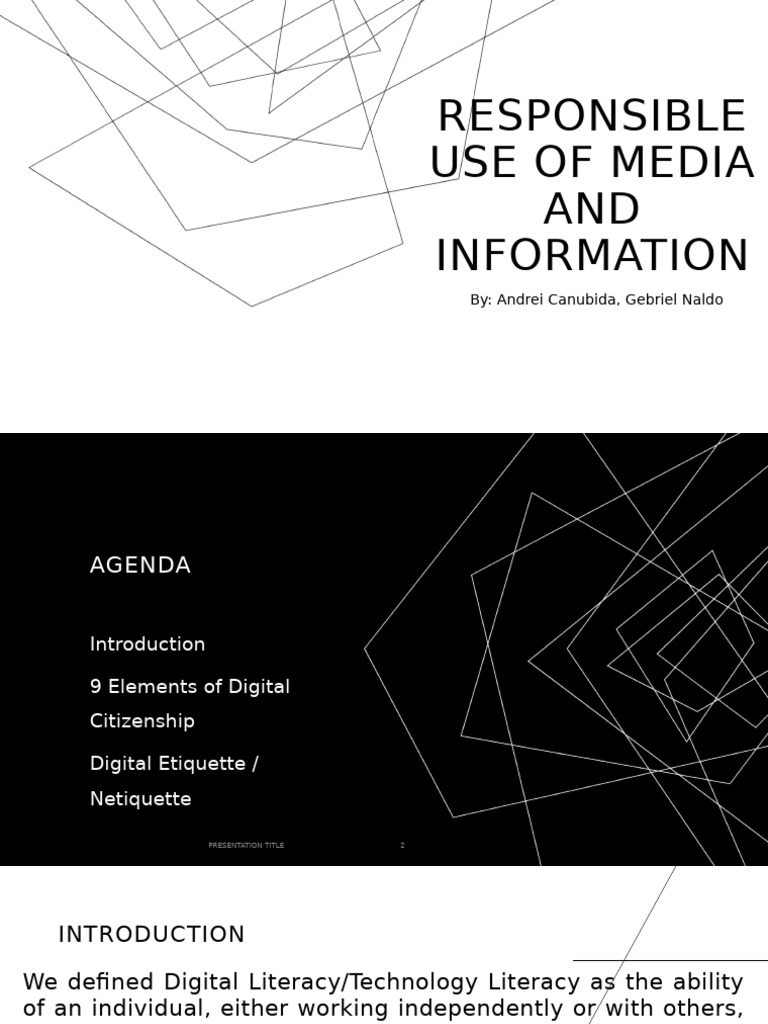 Digital Citizenship and Media Ethics | PDF | Information | Human ...