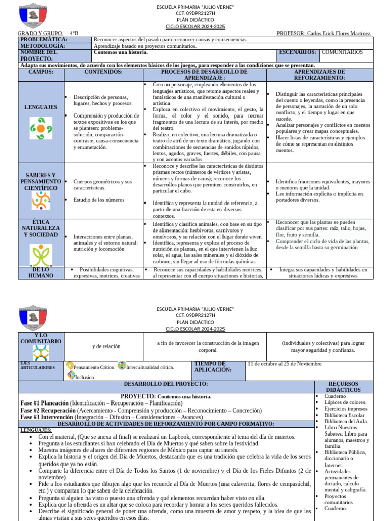4° Planeacion Sem 12 y 13 | PDF | Triángulo | Plantas
