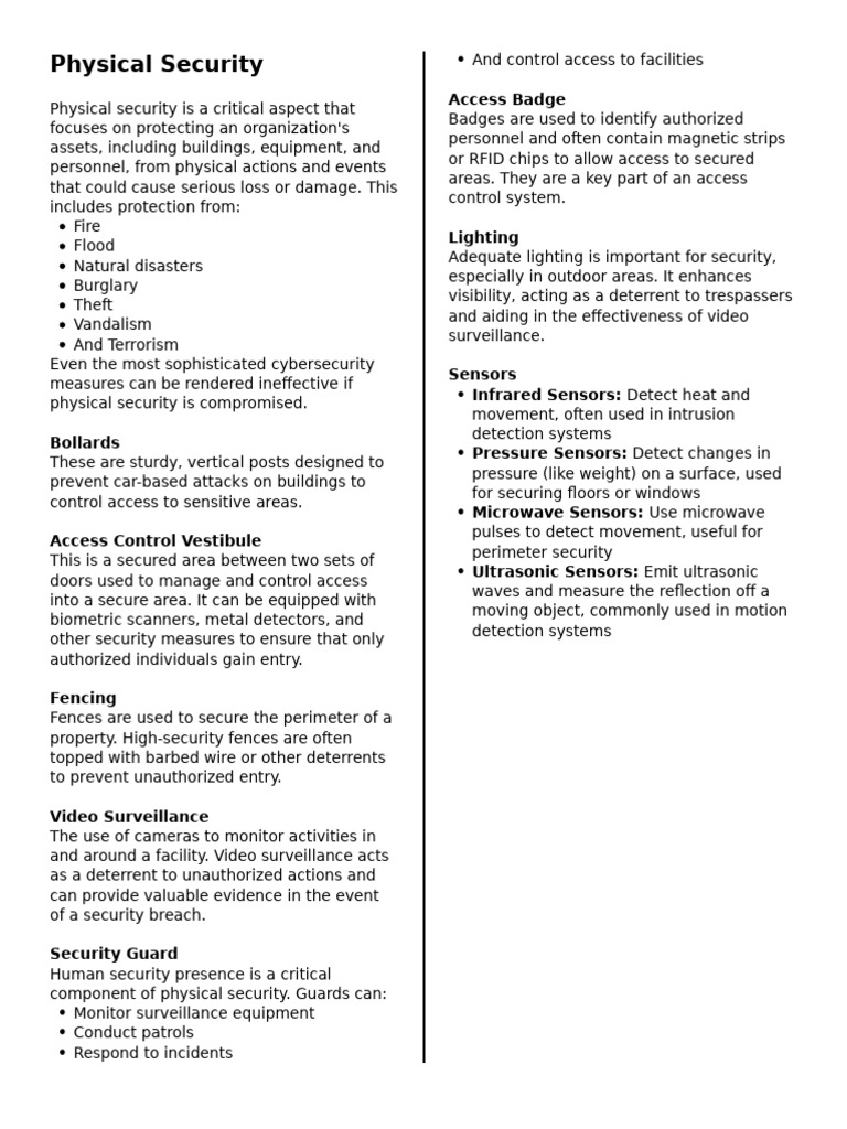 21. Physical Security | PDF | Physical Security | Crime Prevention