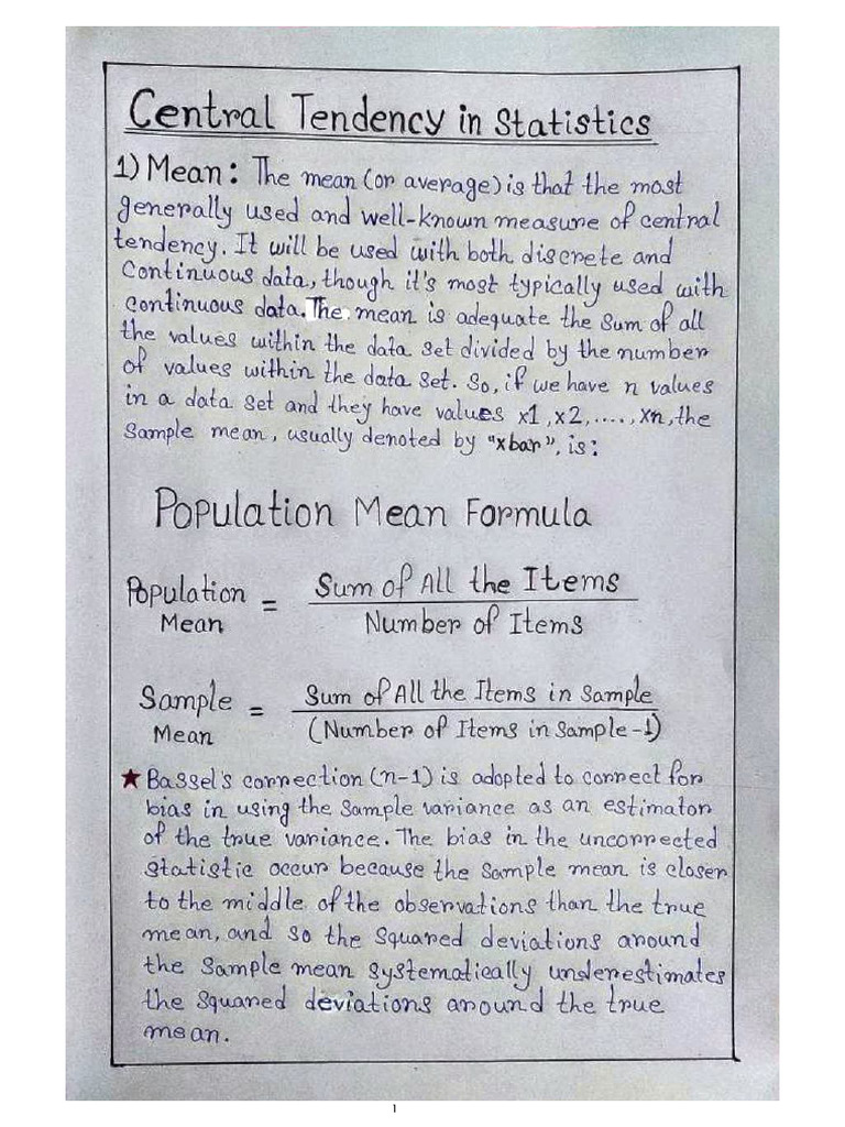 Basic Statistics Part 1 | PDF