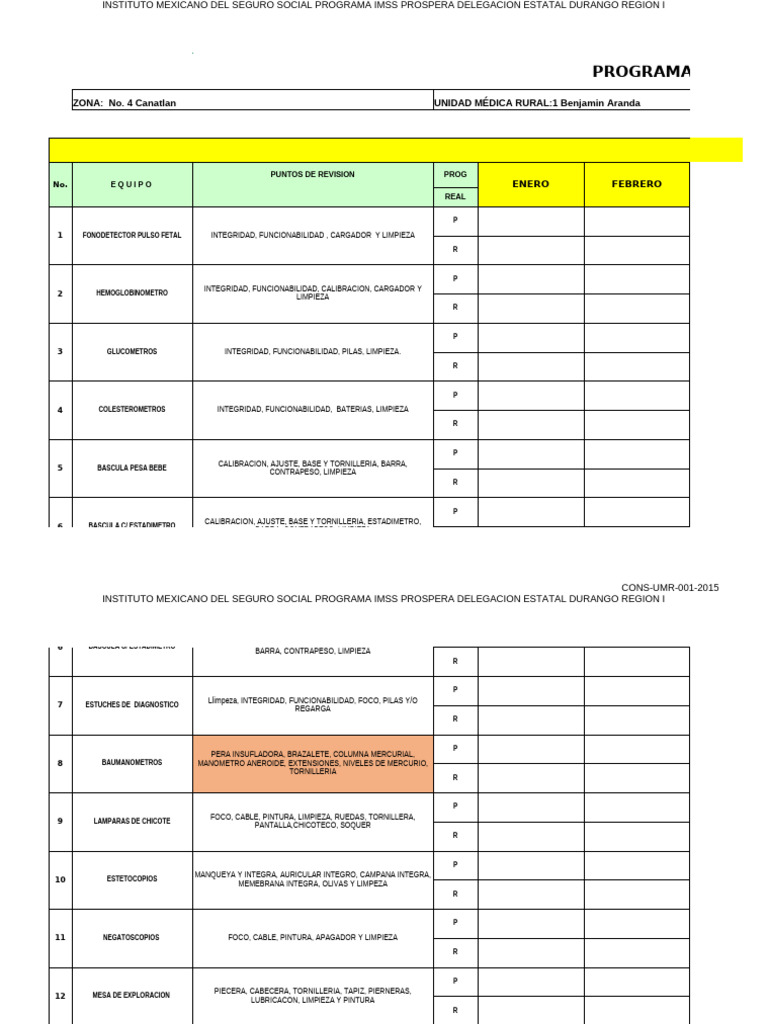 Bitacora de Conservacion Llano Grande - 104357 | PDF
