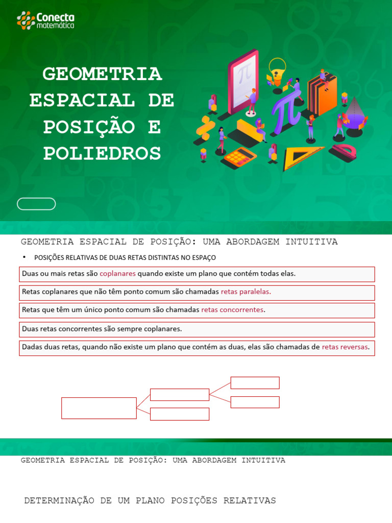 GEOMETRIA ESPACIAL | PDF | Vértice (Geometria) | Linha (Geometria)