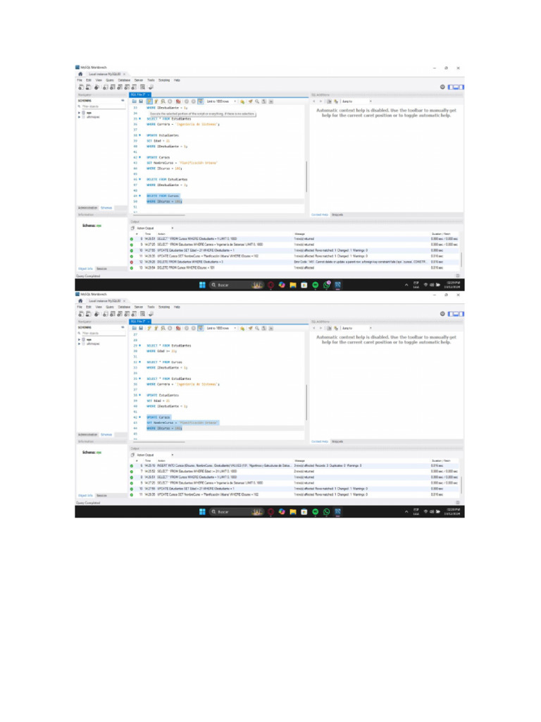 Actividad Final Mysql | PDF