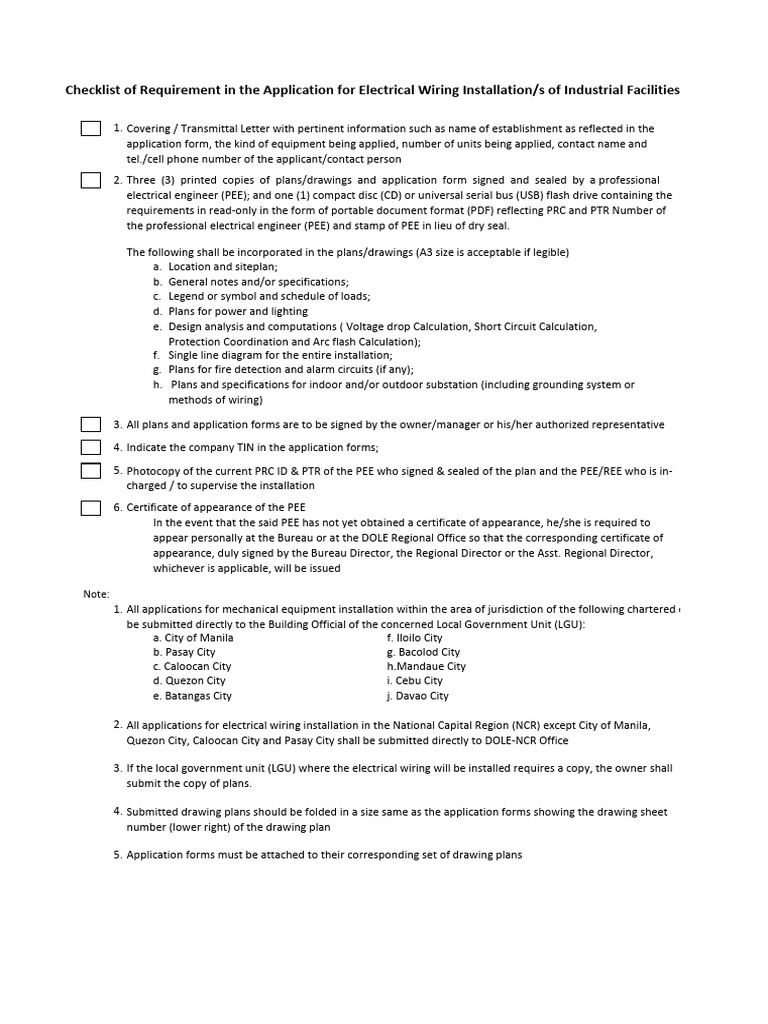 Electrical Wiring Installation Requirements | PDF | Electrical ...