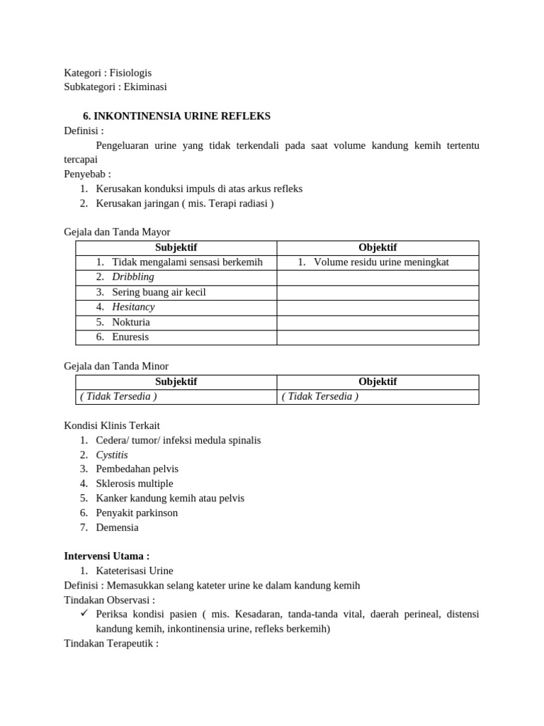 6. Inkontinensia Urine Refleks (1) | PDF
