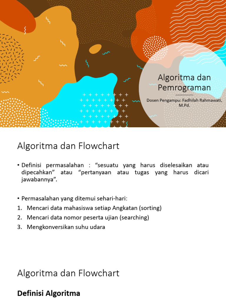 Algoritma Dan Flowchart | PDF