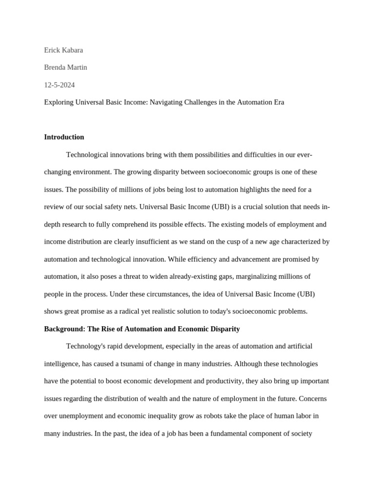 Exploring Universal Basic Income | PDF | Economic Inequality | Discrimination & Race Relations