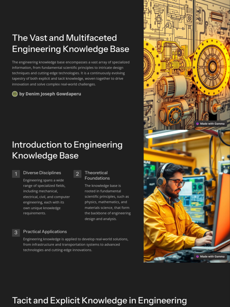 The-Vast-and-Multifaceted-Engineering-Knowledge-Base | PDF | Engineering | Knowledge