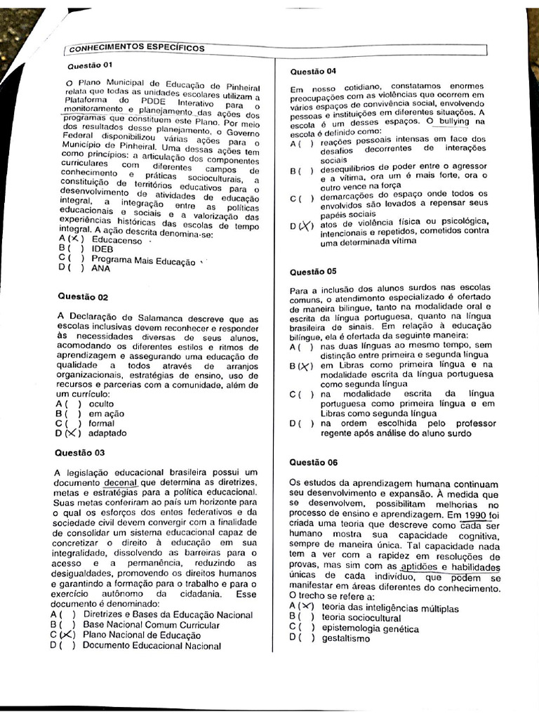 Prova Pinheiral Jan-2023 | PDF