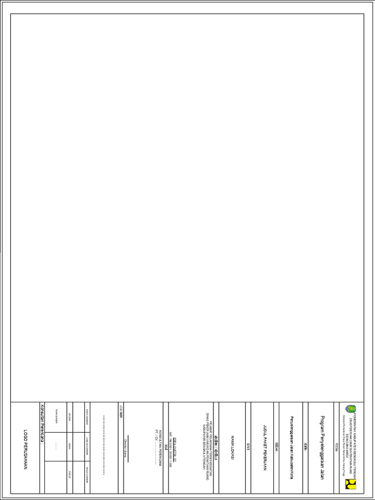 Kop Layout-Skema-Tipikal-Cross Section | PDF