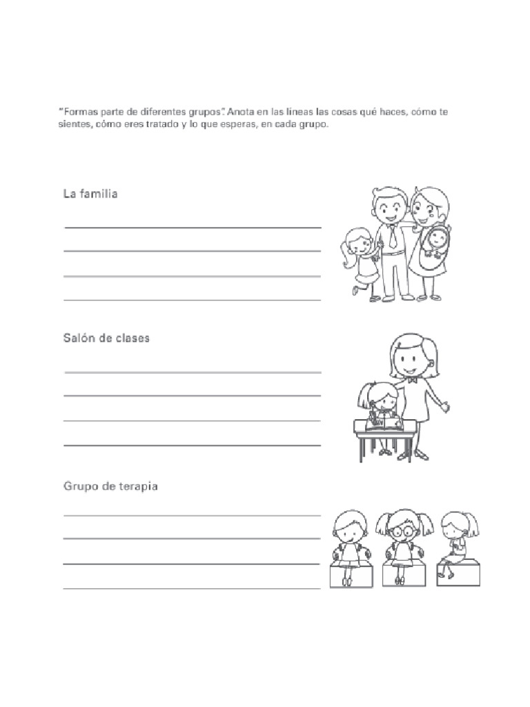 PERTENEZCO A UN GRUPO (ACTIVIDAD) | PDF
