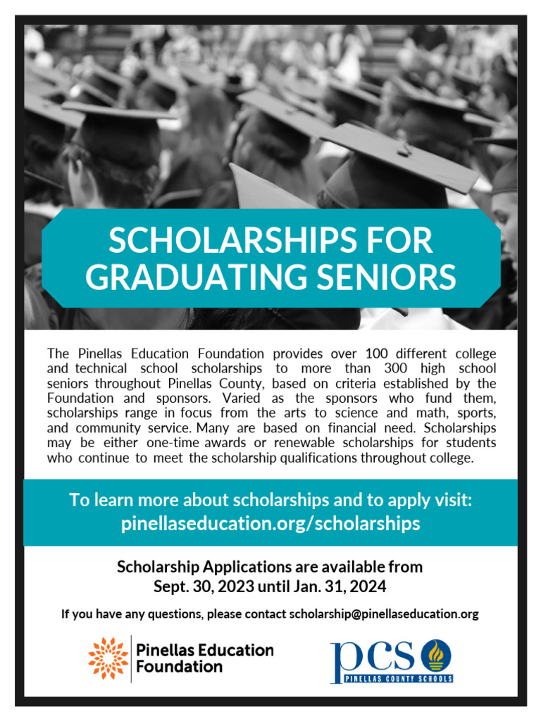 Senior Scholarships 2023-2024 English and Spanish | PDF