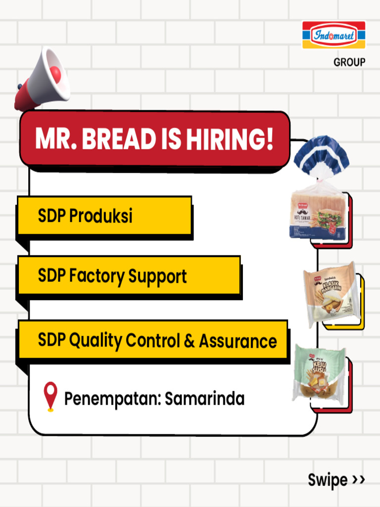 Hiring SDP Mr. Bread Indomaret Group | PDF