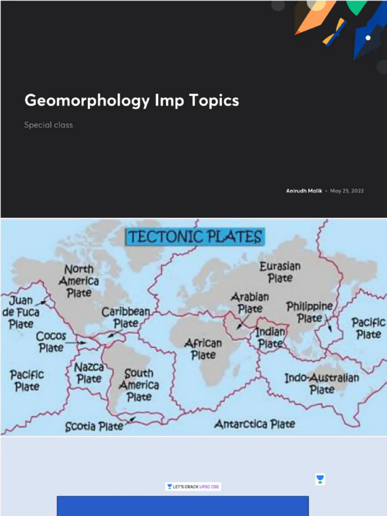 Geomorphology Imp Topics With Anno | PDF