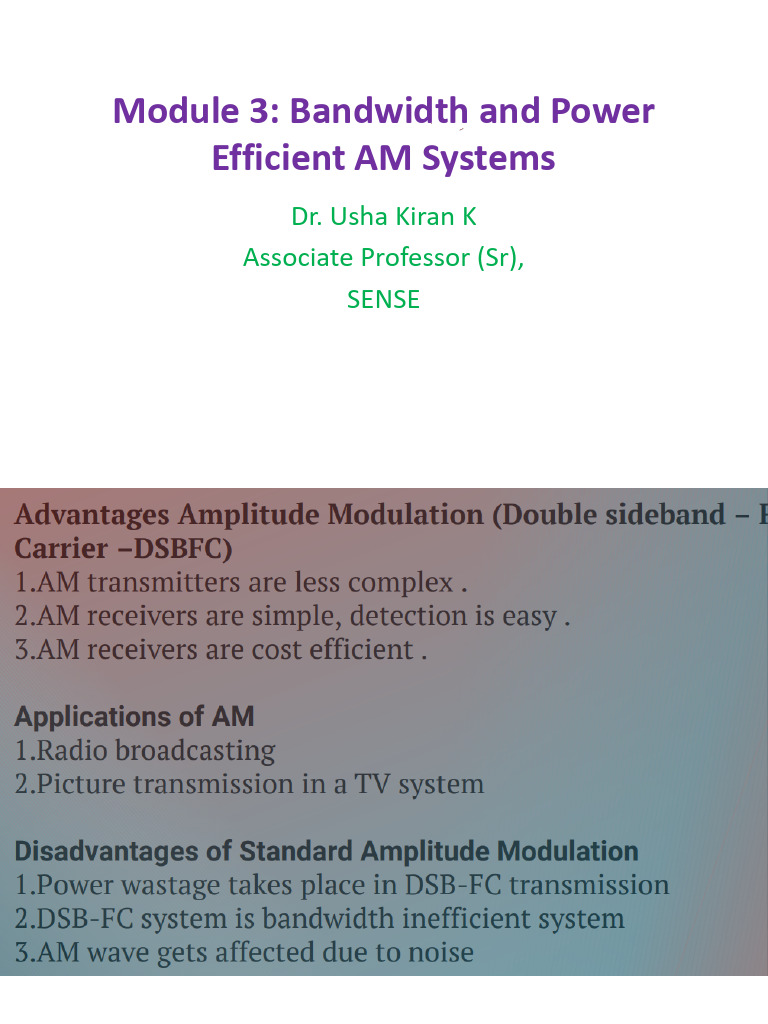 Analog Communication Module3_upto Modulator | PDF