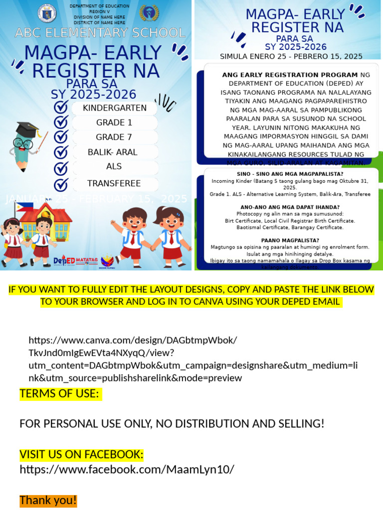 Early Registration Flyers | PDF