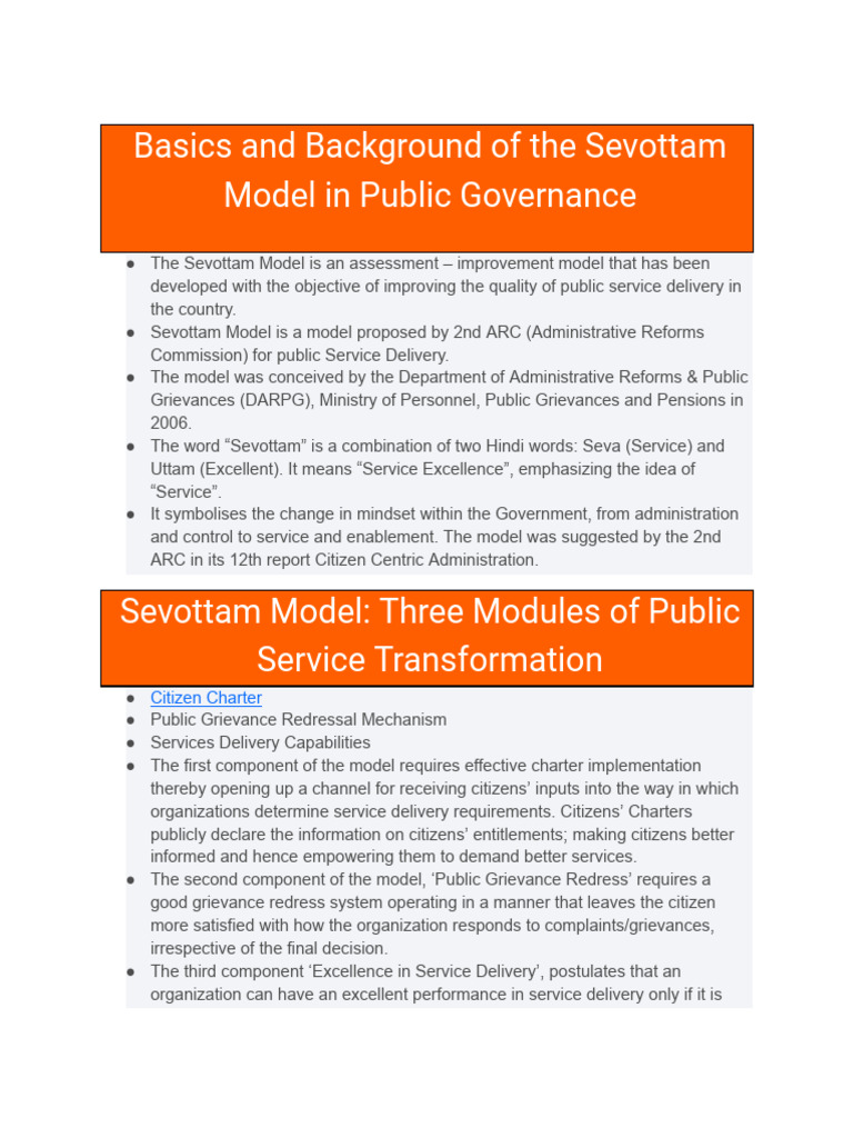 Governance Notes MPSC, Upsc | PDF | Governance | Business