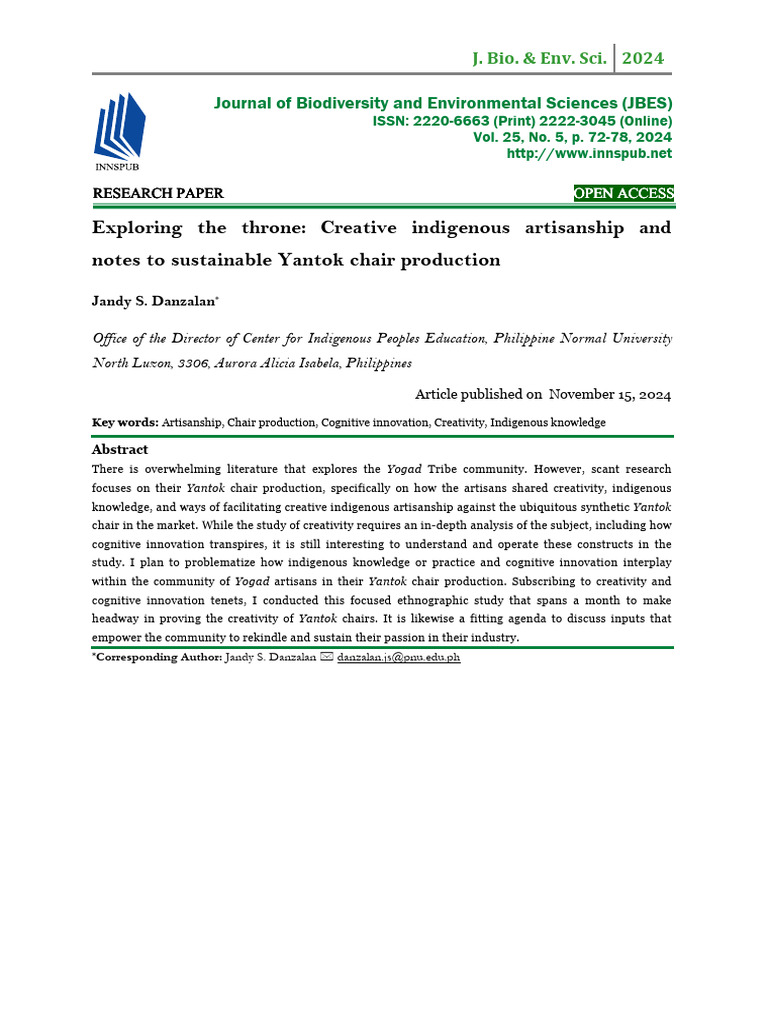 Exploring The Throne: Creative Indigenous Artisanship and Notes To ...