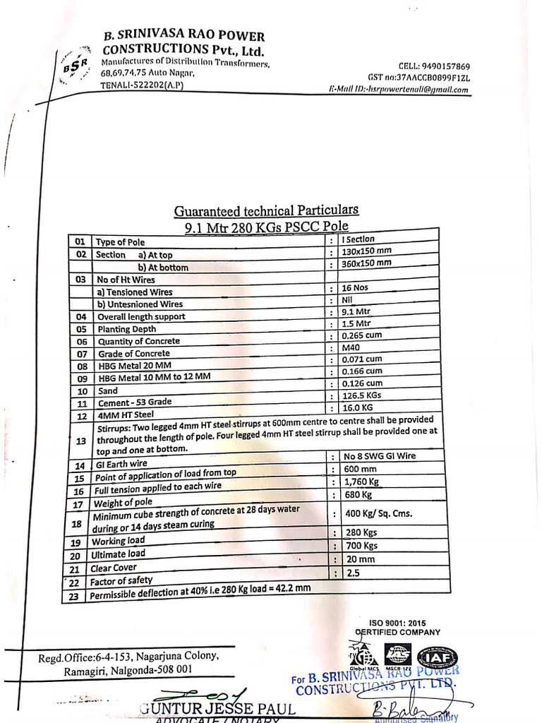 9 1 mtr gtp and drawing | PDF