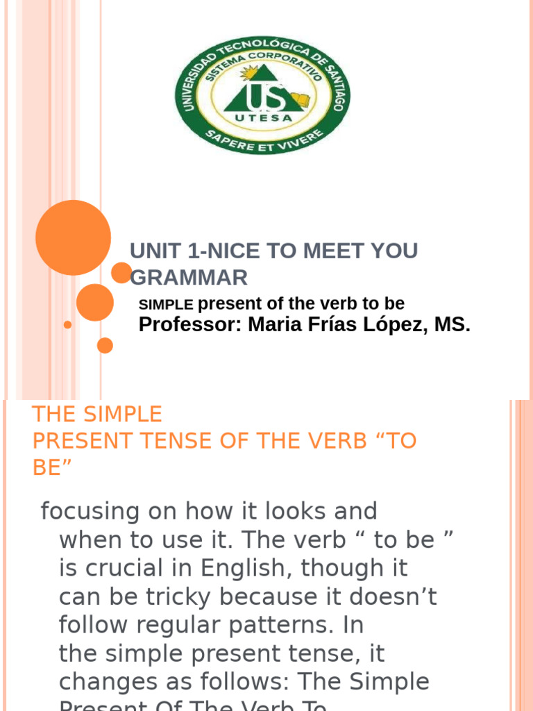 Presentation Unit 1 - ING 105 | PDF