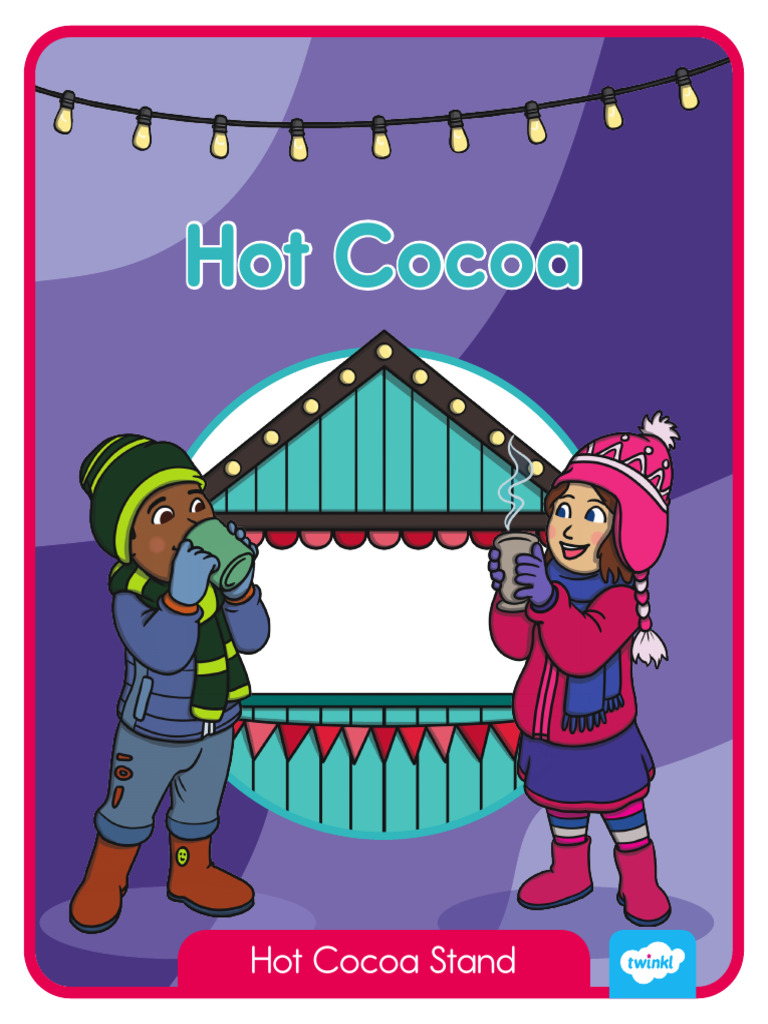 Color Hot Cocoa Stand Dramatic Play Posters | PDF
