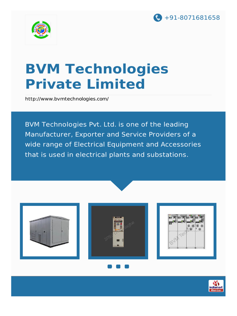 BVM Technologies Private Limited | PDF | Electrical Substation | Insulator (Electricity)