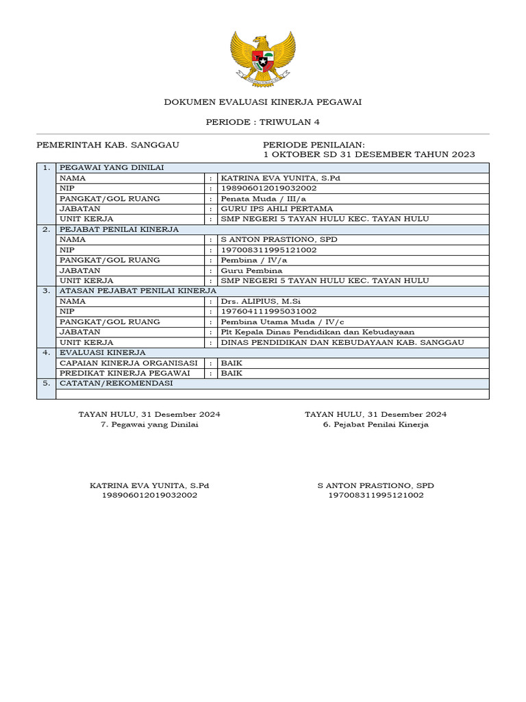 cover evaluasi TW 4 | PDF