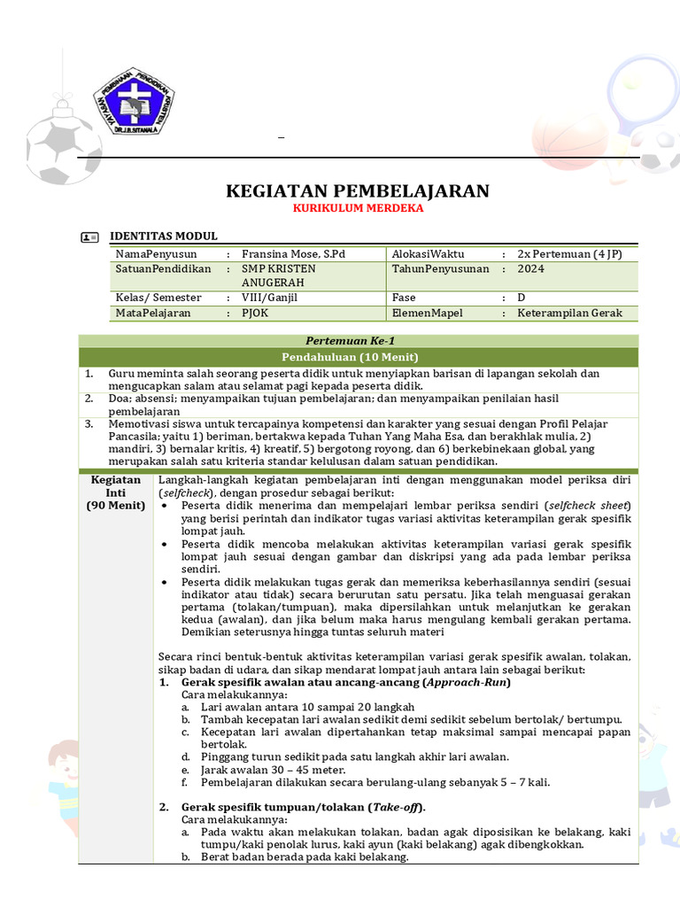 MODUL AJAR LOMPAT JAUH | PDF