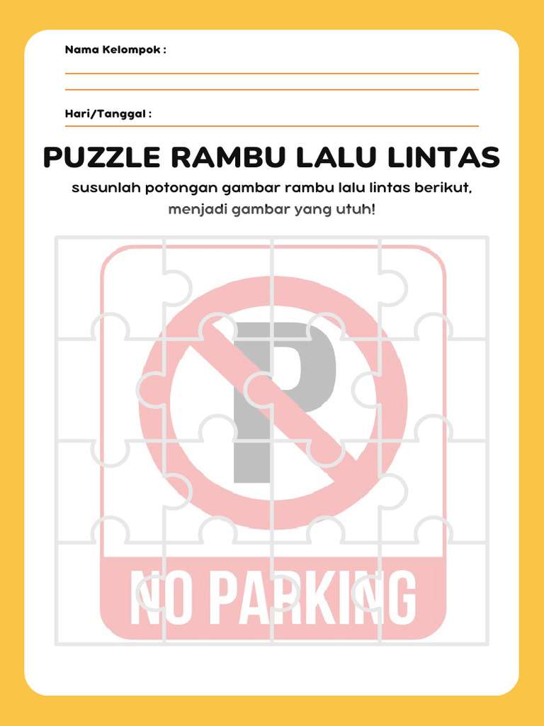 Puzzle Rambu Lalu Lintas | PDF