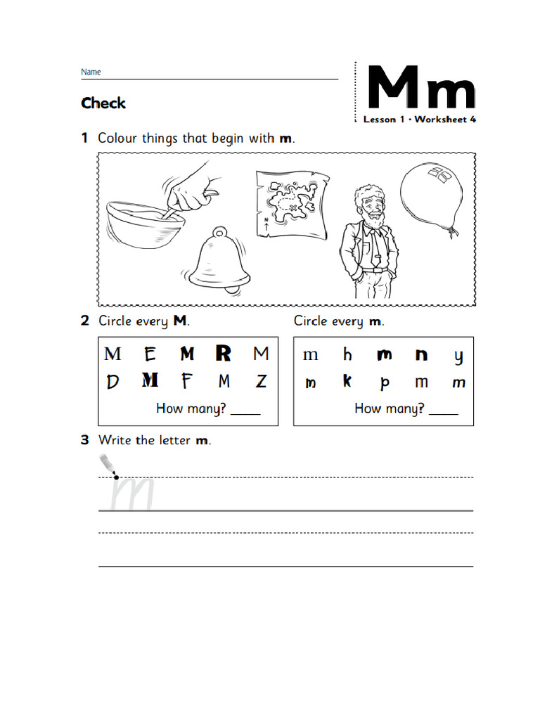 LKG English Worksheet | PDF