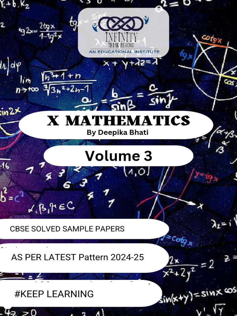 CBSE X Maths Sample Papers 2024-25 by Deepika Bhati | PDF | Rectangle ...