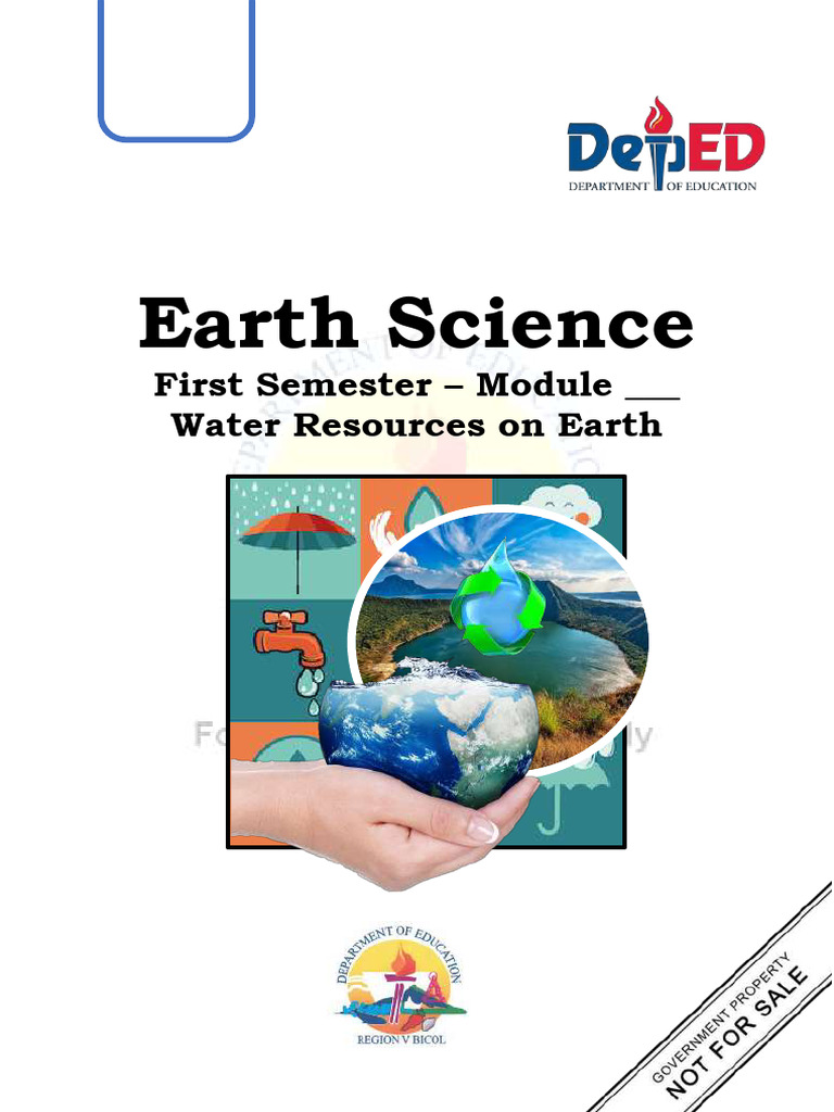 Core (STEM) - EarthScience-SLMG11Q1W4 - Identify The Various Water ...