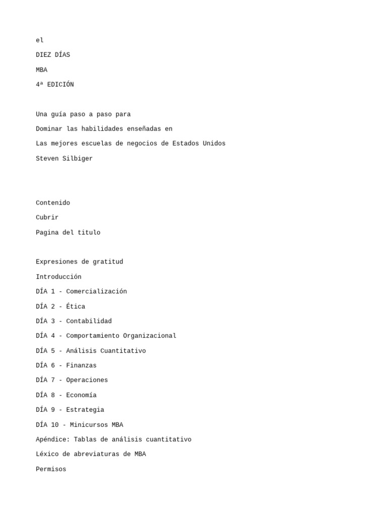 The Ten-Day MBA 4th Ed - Steven A Silbiger | PDF | Marketing | Producto ...