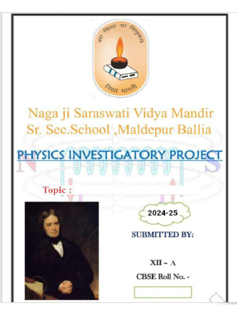 E. M Induction Physics Investigatory Project 12 A | PDF