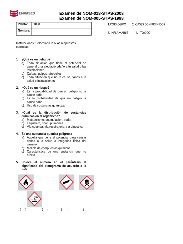 Exámen 018,005-stps | PDF