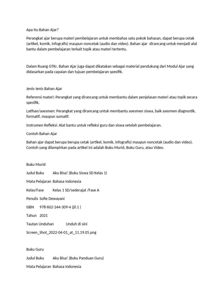 Bahan Ajar Digital | PDF