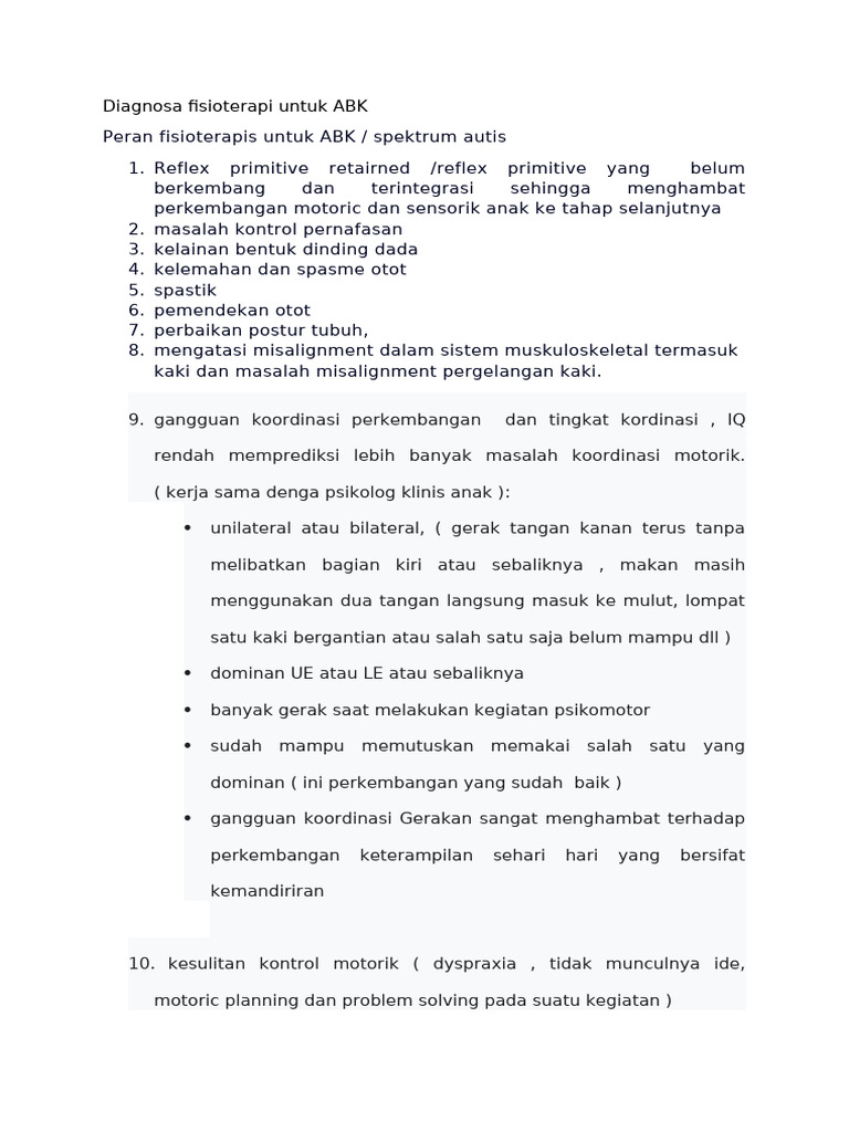 Diagnose Fisioterapi | PDF