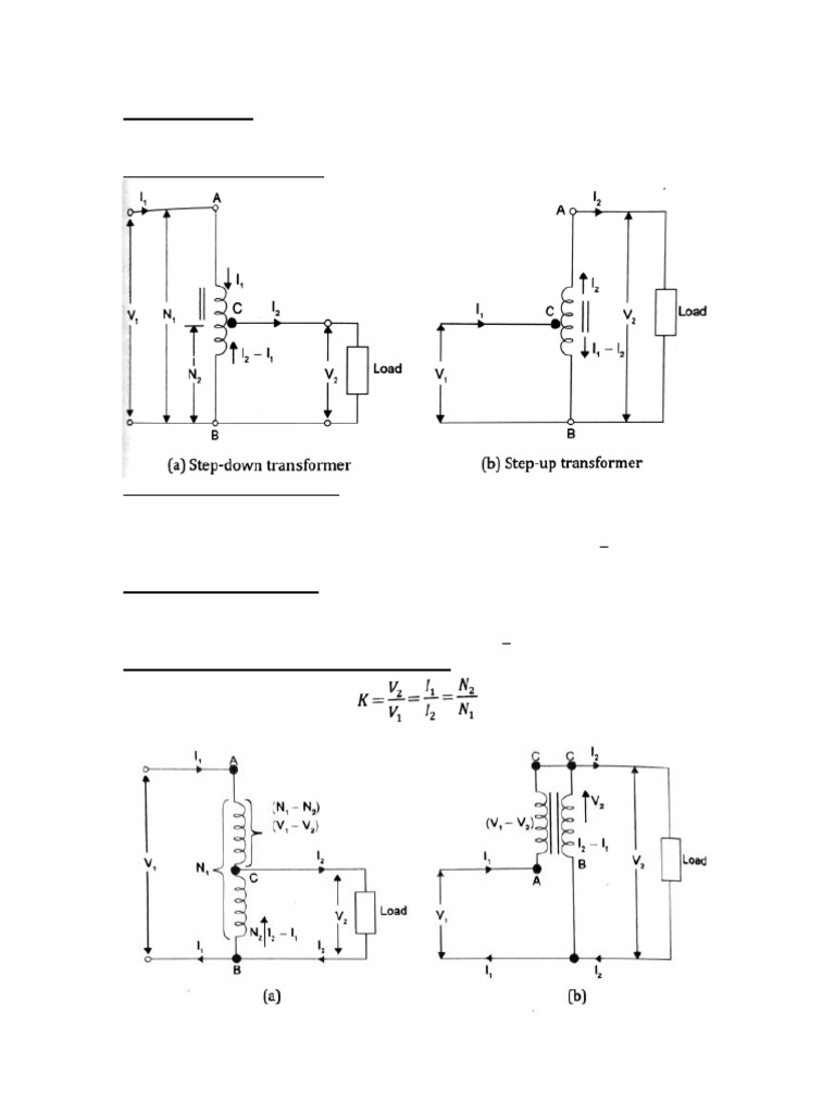 Auto Transformer 1 Pdf Transformer Electrodynamics