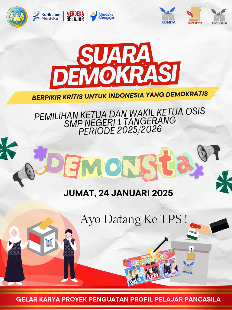 Spanduk Pilketos OSIS SMPN 1 Tangerang | PDF