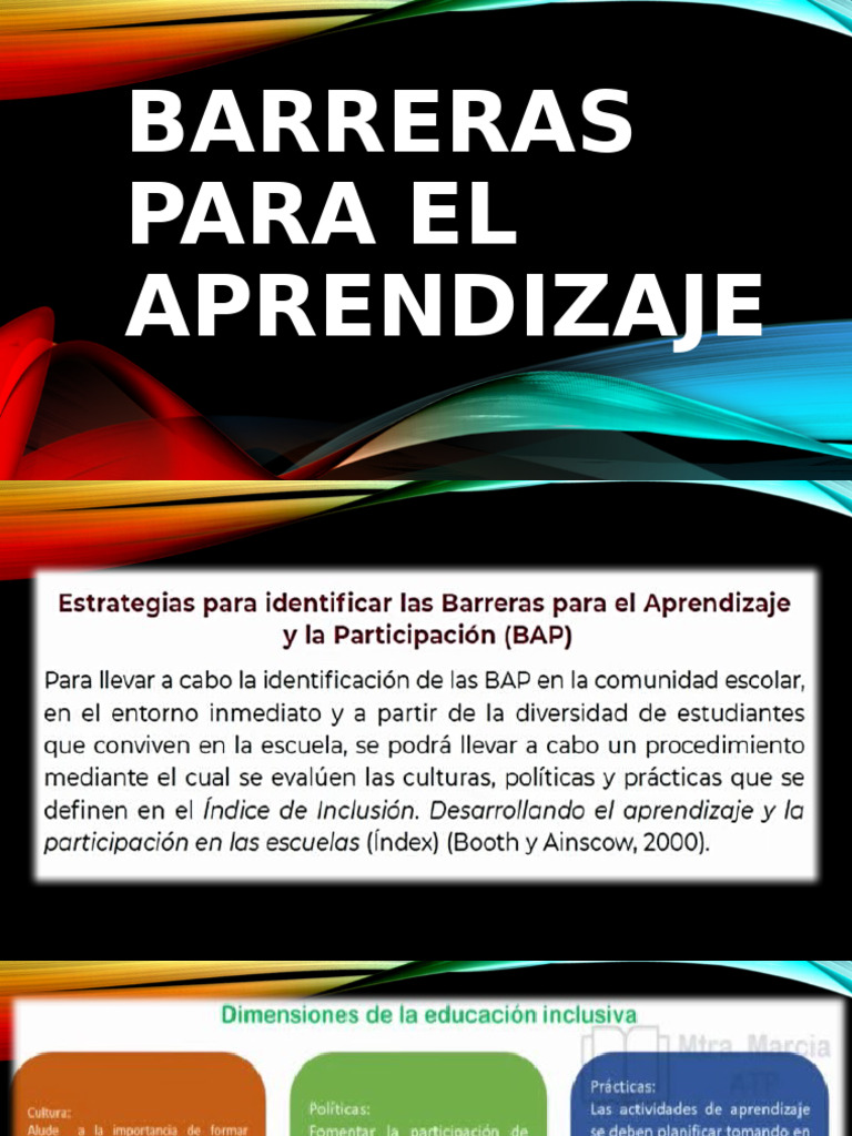 Barreras para El Aprendizaje | PDF