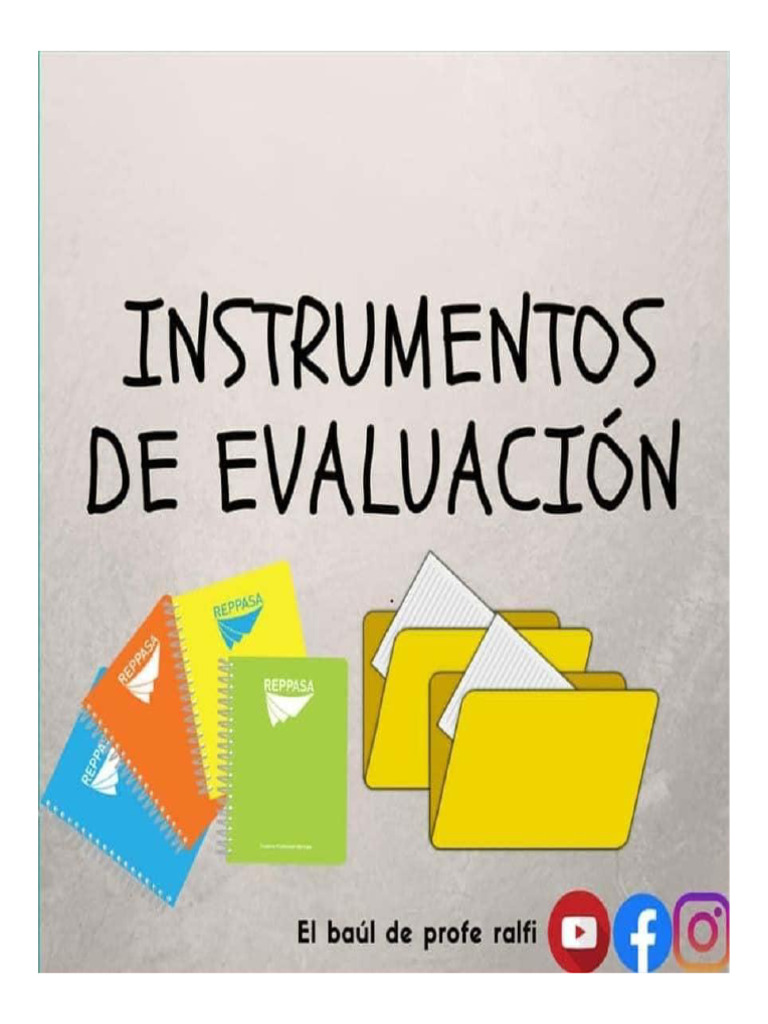 Instrumentos de Evaluacion | PDF