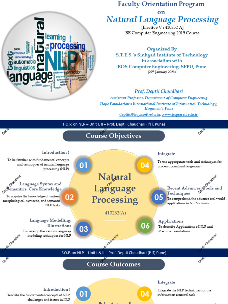 NLP Session I-Unit I and II | PDF | Semantics | Cognitive Science